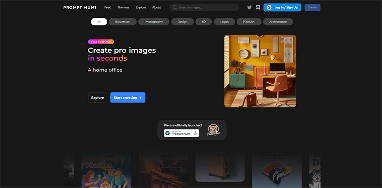 Prompt Hunt - Create pro-level images in seconds