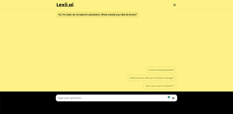 Lexii - powerful AI search assistant