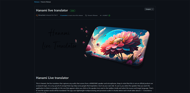 Hanami live translator - Captures any audio that comes from a WINDOWS ...