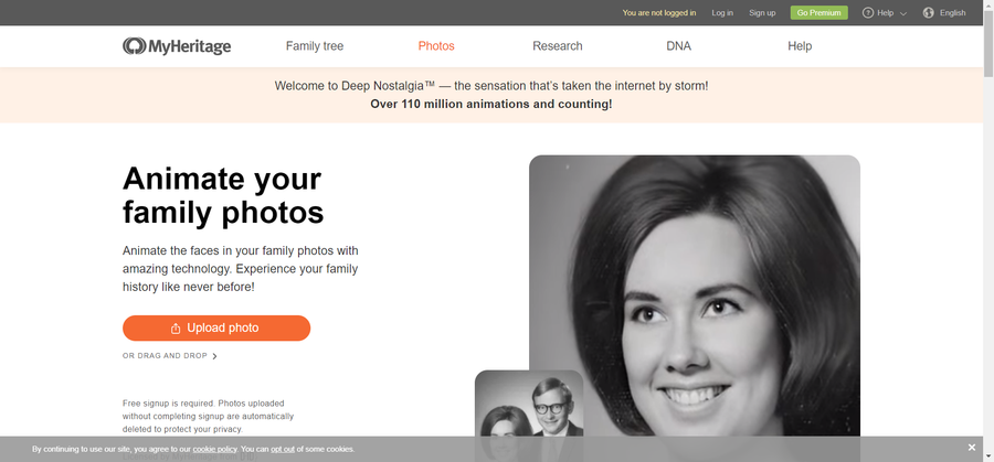 Deep Nostalgia - Animate Family Photos: Explore the Past