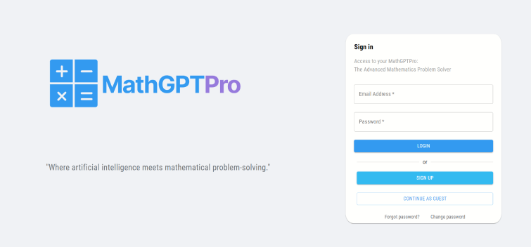MathGPTPro - Simplifies complex math solutions