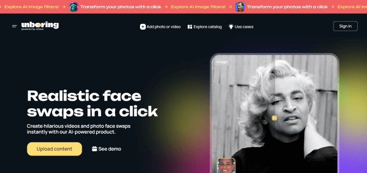 Reface AI - Realistic Face Swaps for Creative Content