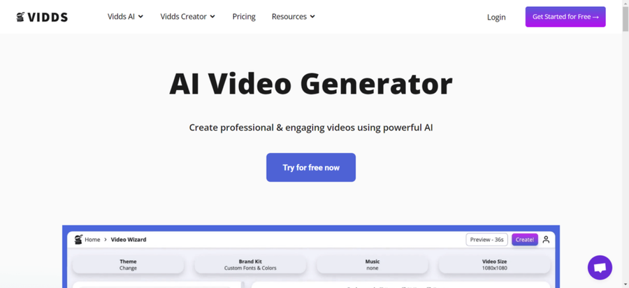 AI Video Generator - Free AI Video creation & Video Editing