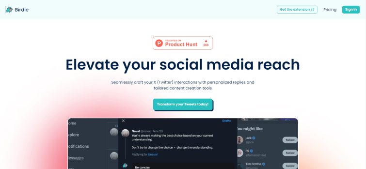 Birdie - Social Media Growth & Reply to Tweets with context