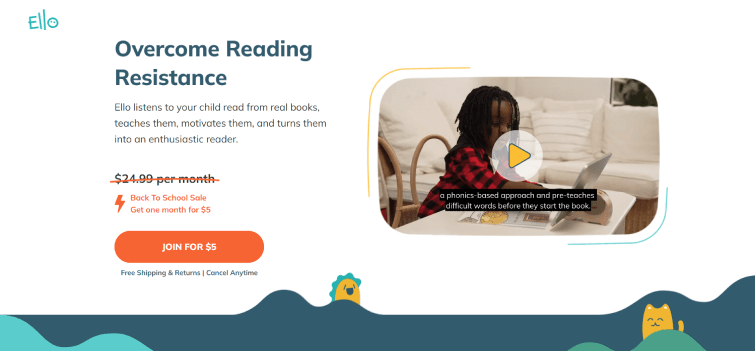 Read With Ello - Best Virtual Reading Tutor | Reading Coach