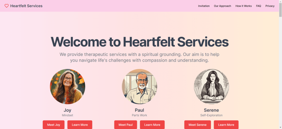 Heartfelt Services - AI therapeutic support