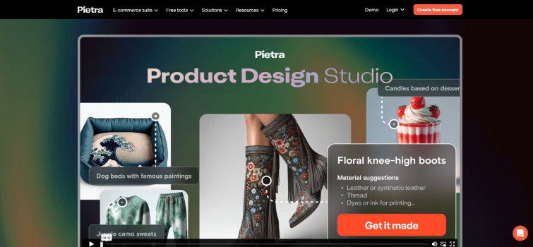 Pietra Product Design Studio - Create designs and variations in seconds