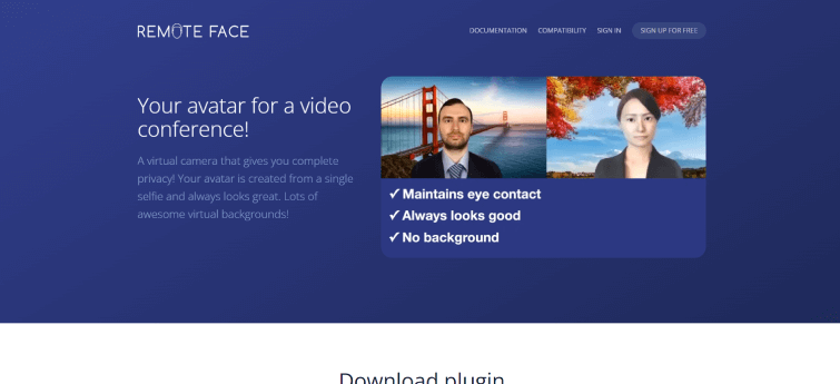 Remote Face - Perfect Avatar for Video Conferencing