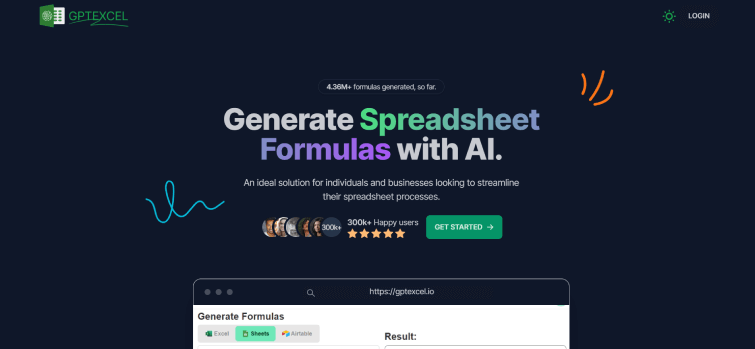 Gptexcel Ai Excel Formula And Sql Query Generator