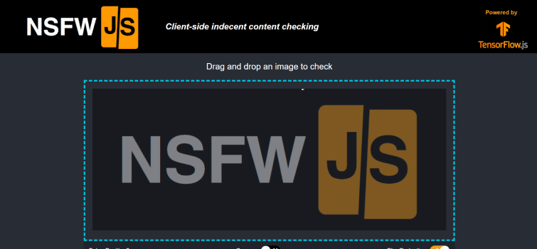 NSFW JS - JavaScript image moderation library