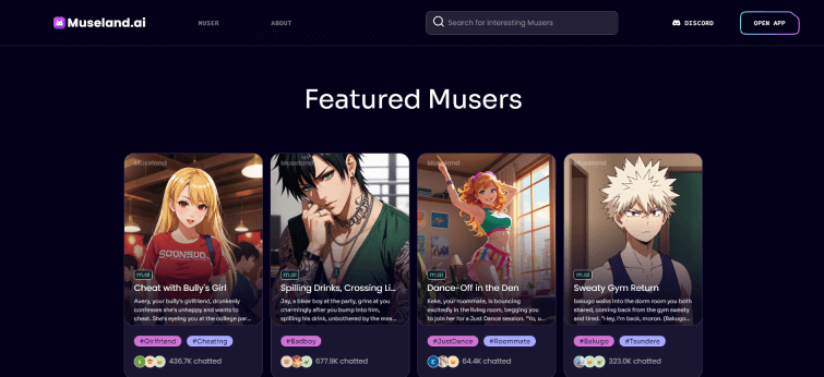 Museland - Immersive AI Roleplay Stories and Adventures