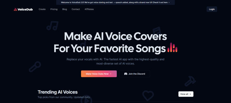 VoiceDub - Create AI Dubs with VoiceDub's 10,000+ Voices